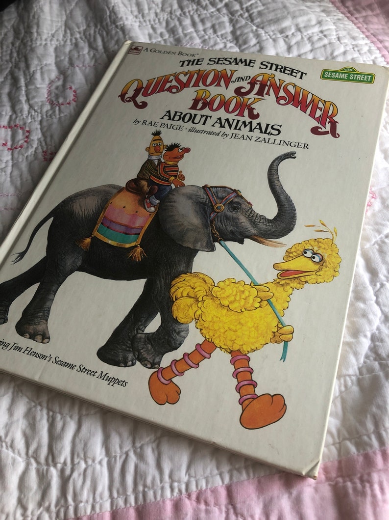 The Sesame Street Question and Answer Book About Animals - Etsy
