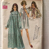 Womens Robe Pattern Bed Jacket Pattern Nightgown Pattern Camisole ...