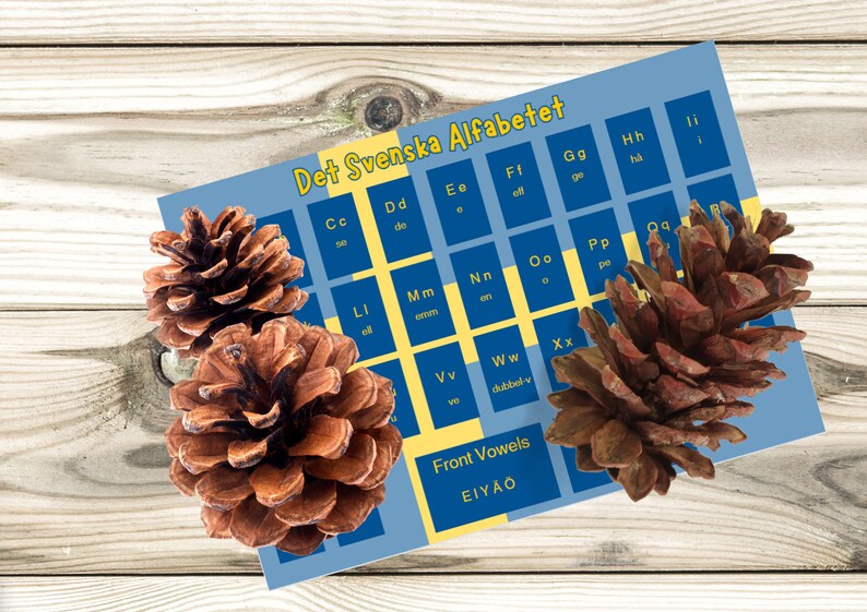 Swedish Alphabet Chart, Verb Charts, Swedish Language, Language ...