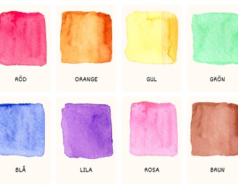 Swedish Alphabet Chart, Verb Charts, Swedish Language, Language ...