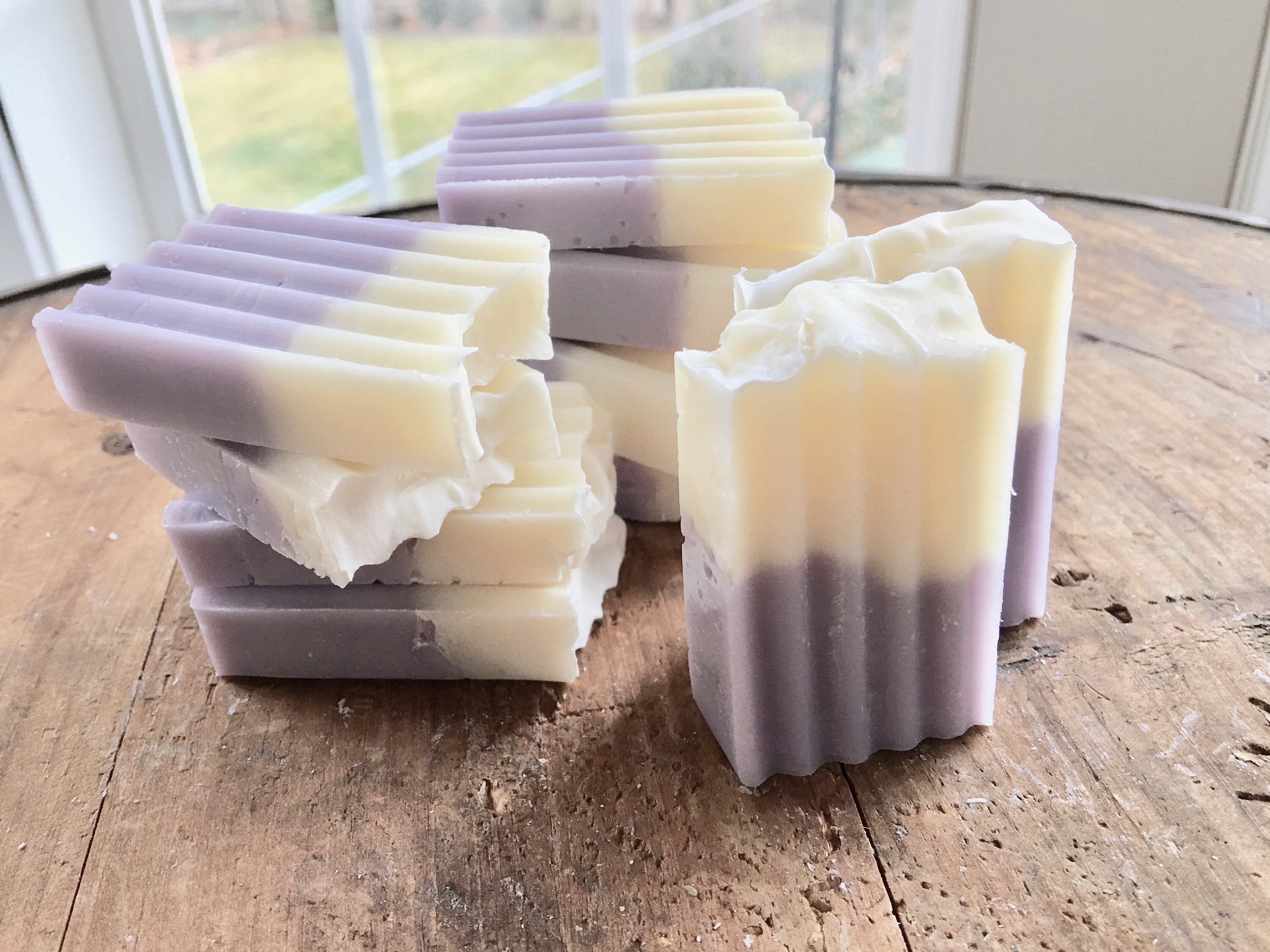 10 Mini Guest Size Soap Bars Customizable Message Lavender Etsy