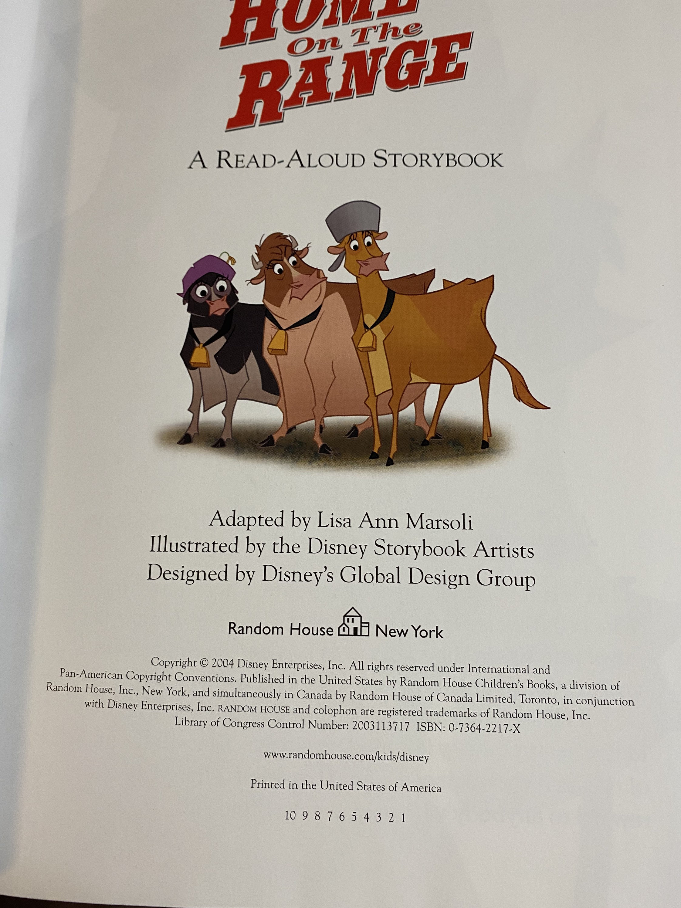 Disney's Home on the Range Read-Aloud Storybook - Etsy España