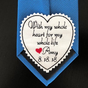 Wedding Tie Patch Groom, Personalized Heart Patch,husband Suit Patch ...