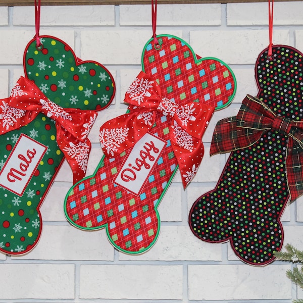 Bone Dog Christmas Stocking - Etsy