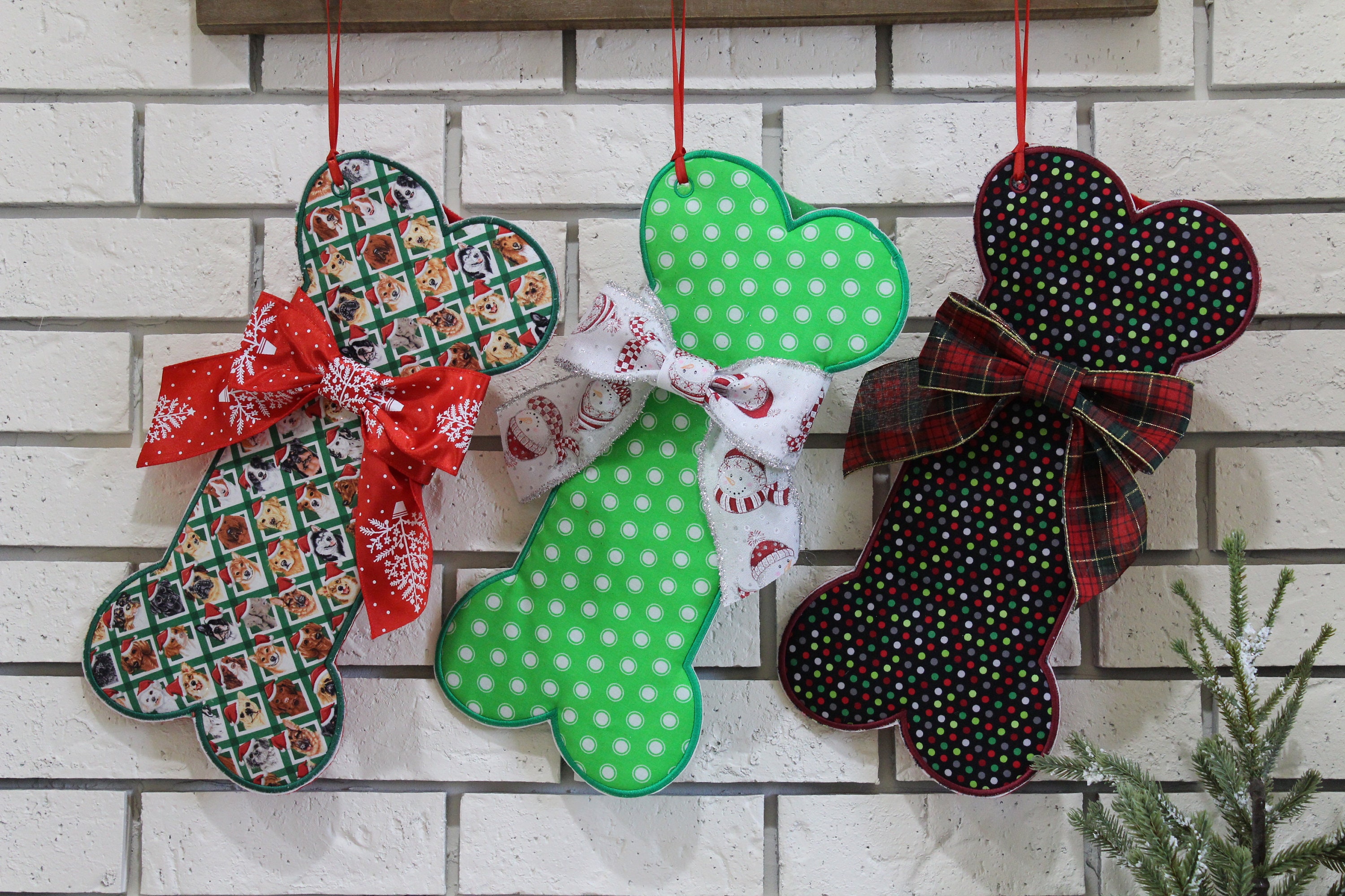 Christmas Dog Stocking Personalized, Custom Handmade Pet Stocking for ...