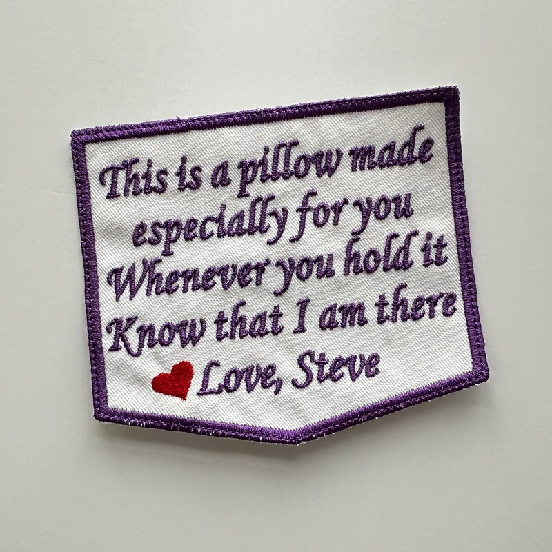 Memorial Patches for Pillow - Etsy