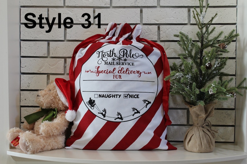 Personalized Santa Sack Santa Bag Santa Delivery Bag | Etsy