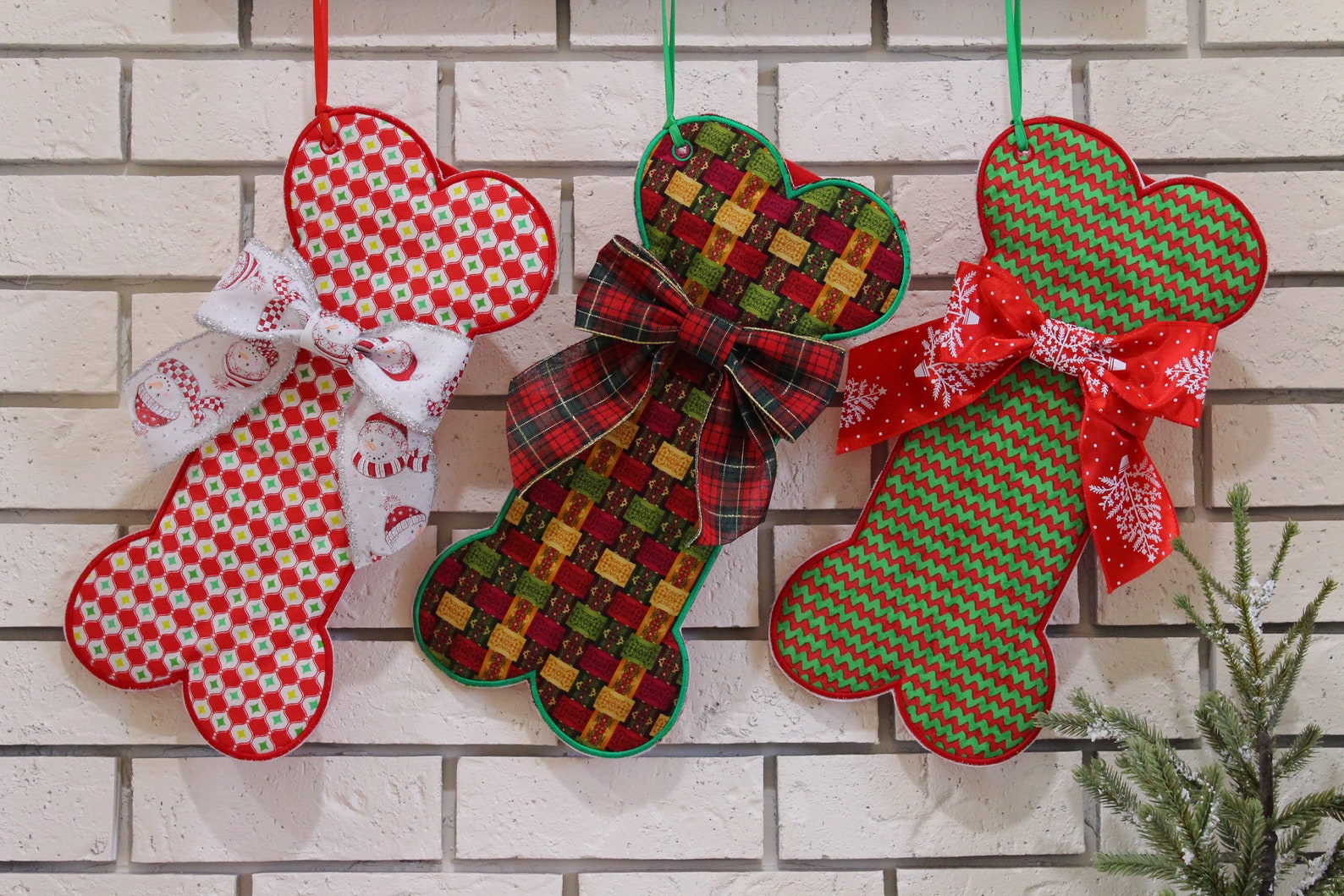 Christmas Dog Stocking Personalized, Custom Handmade Pet Stocking for ...