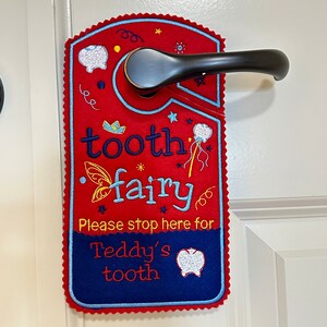 Tooth Fairy Door Hanger Personalized, Custom Personalized Christmas ...