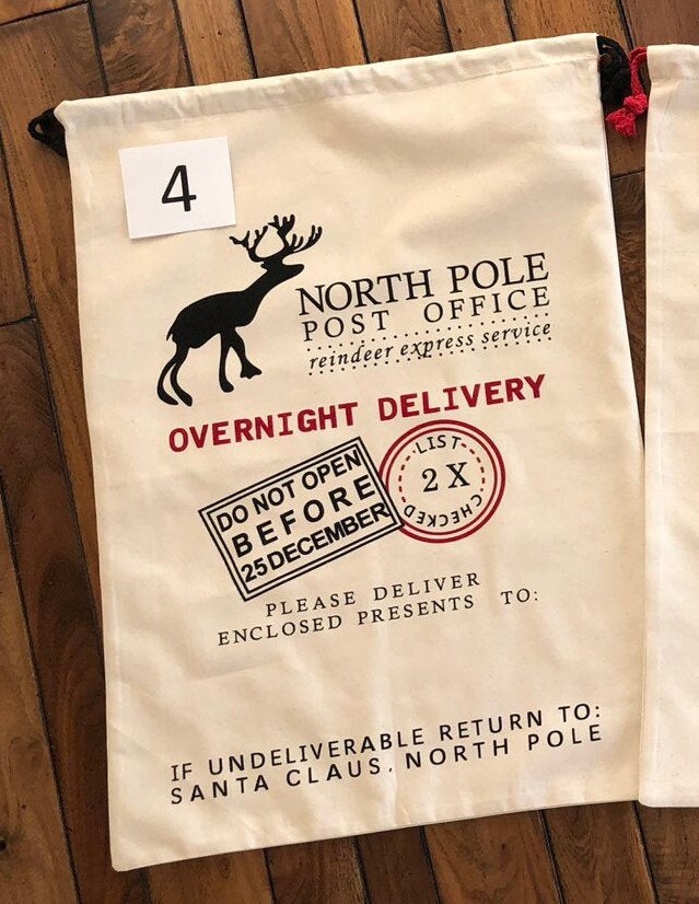 Personalized Santa Sack, Santa Bag, Santa Delivery Bag, Christmas Sacks ...