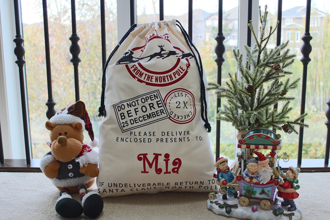Personalized Santa Sack, Santa Bag, Santa Delivery Bag, Christmas Sacks ...