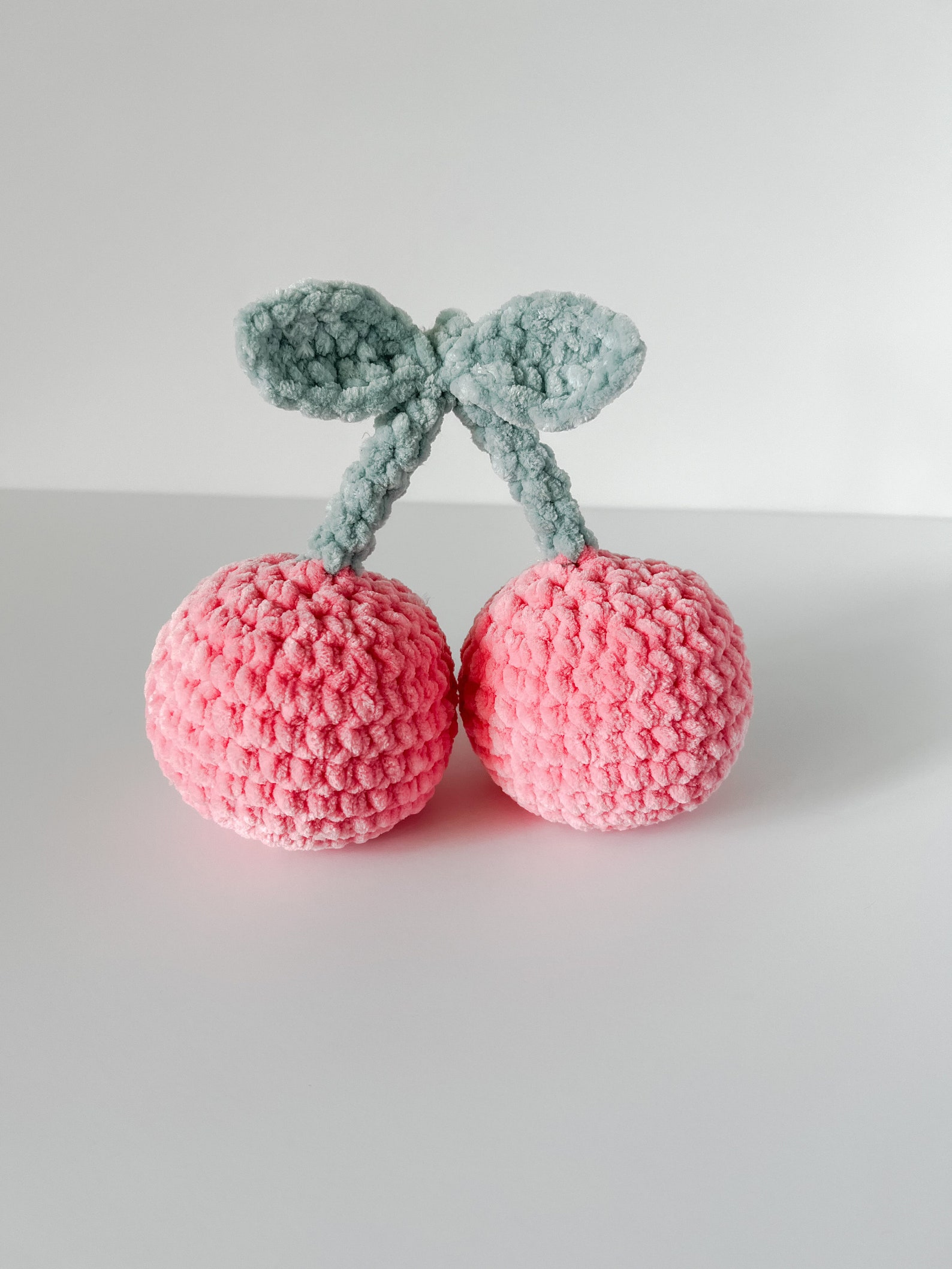 Double Cherries Crochet Pattern Pillow Rattle Baby Toy - Etsy