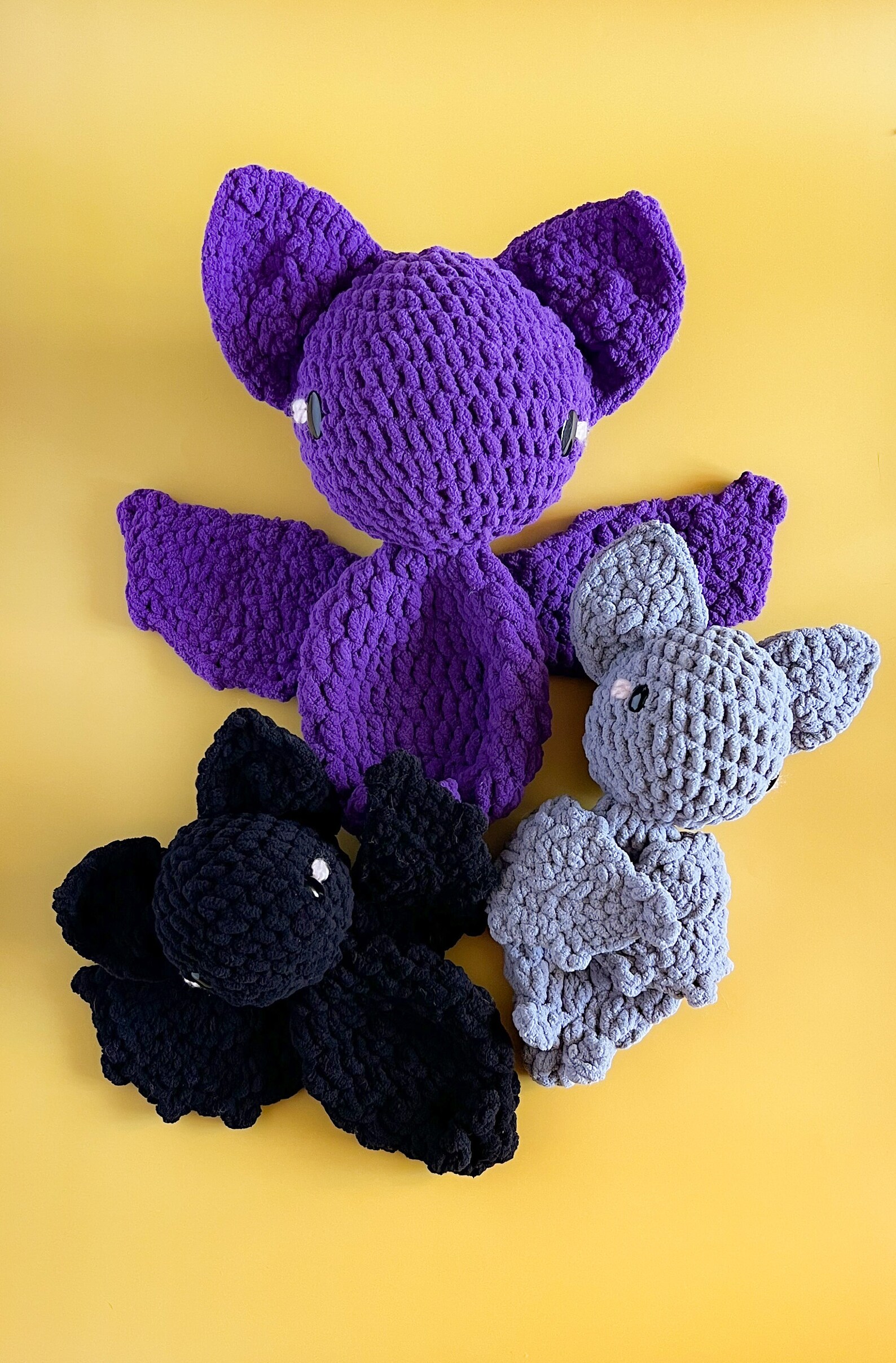 Bitty + Batty Crochet Pattern, Crochet Bat, Halloween , Snuggle Toy ...