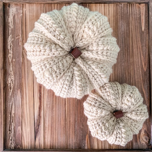 Rustic Pumpkin Trio Crochet Pattern - Etsy