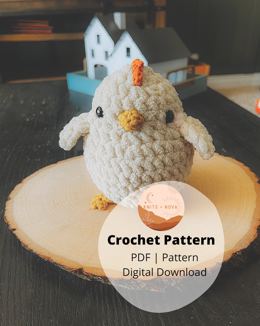 Cheeps the Chick Crochet Pattern, Baby Chick, Chicken, Snuggle Toy ...