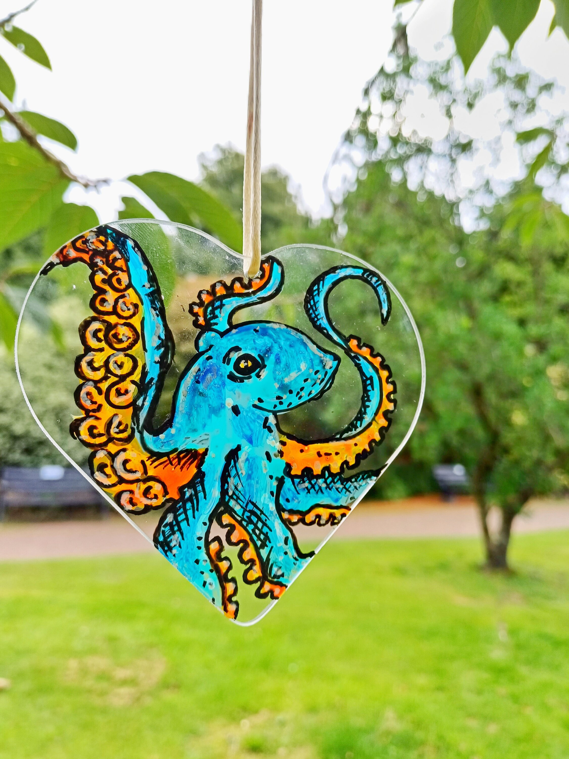Octopus Sun Catcher , Octopus Decor, Octopus Art, Octopus Gift ...