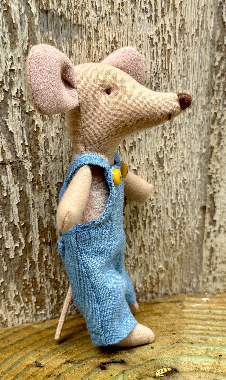 Fits Maileg Mice: Overalls for Little Brother - Etsy
