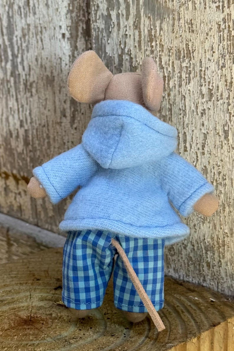 Fits Maileg Mice: Overalls and Hooded Coat for Big Brother - Etsy