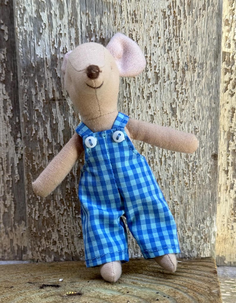 Fits Maileg Mice: Overalls and Hooded Coat for Big Brother - Etsy
