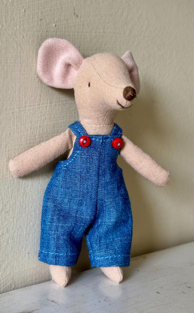 Fits Maileg Mice: Overalls for Big Brother - Etsy