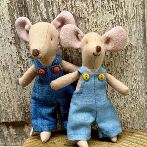 Fits Maileg Mice: Overalls for Little Brother - Etsy