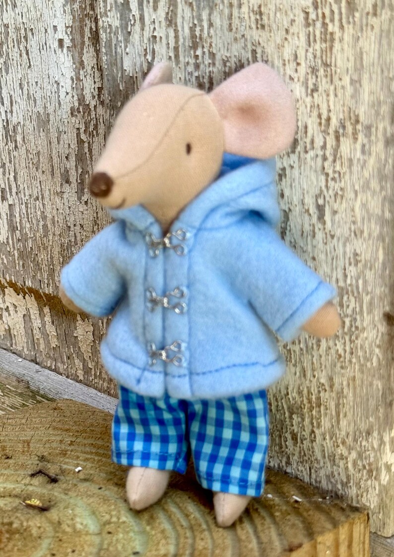 Fits Maileg Mice: Overalls and Hooded Coat for Big Brother - Etsy