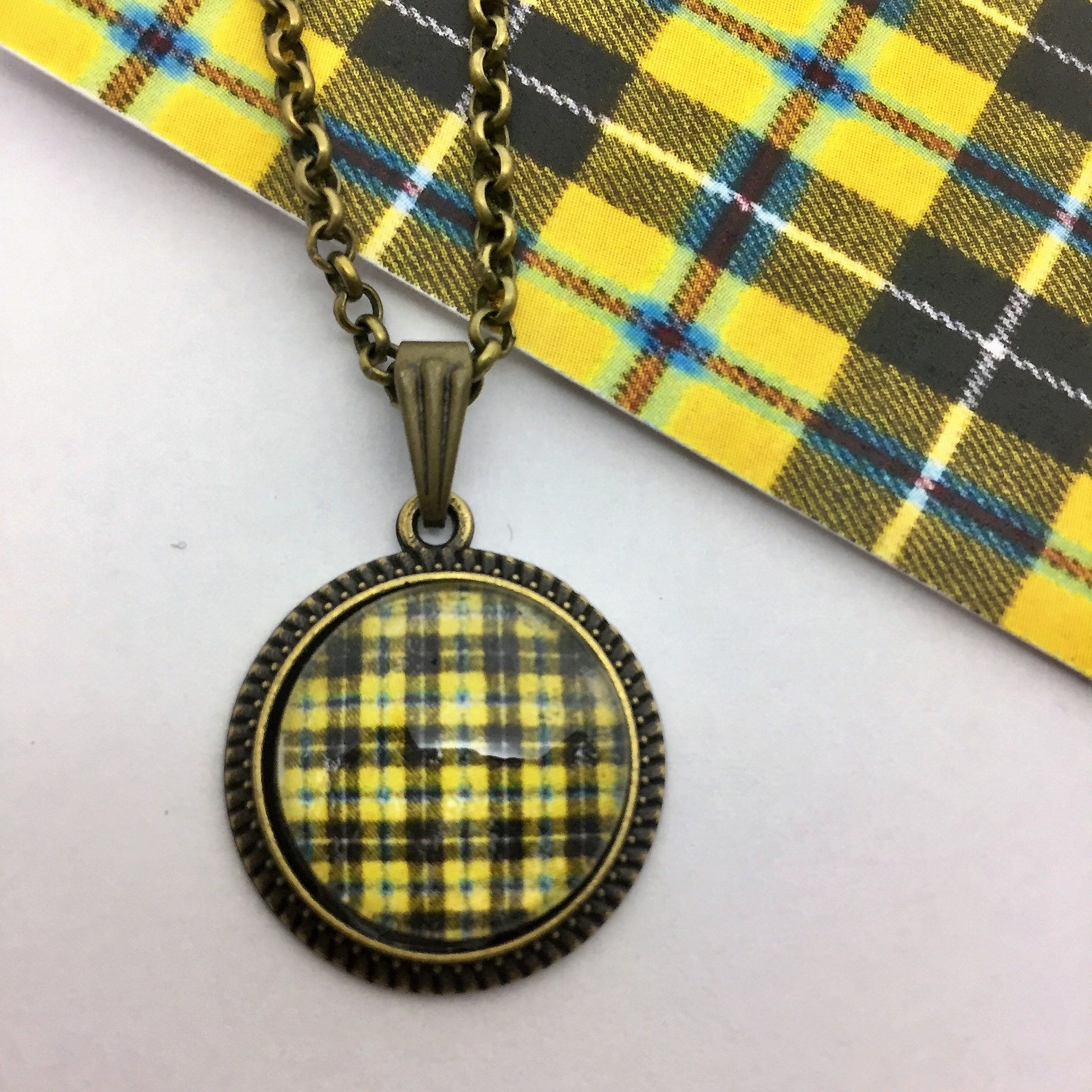 Cornish Petite Tartan Jewelry, Cornish Necklace, Cornish Earrings ...
