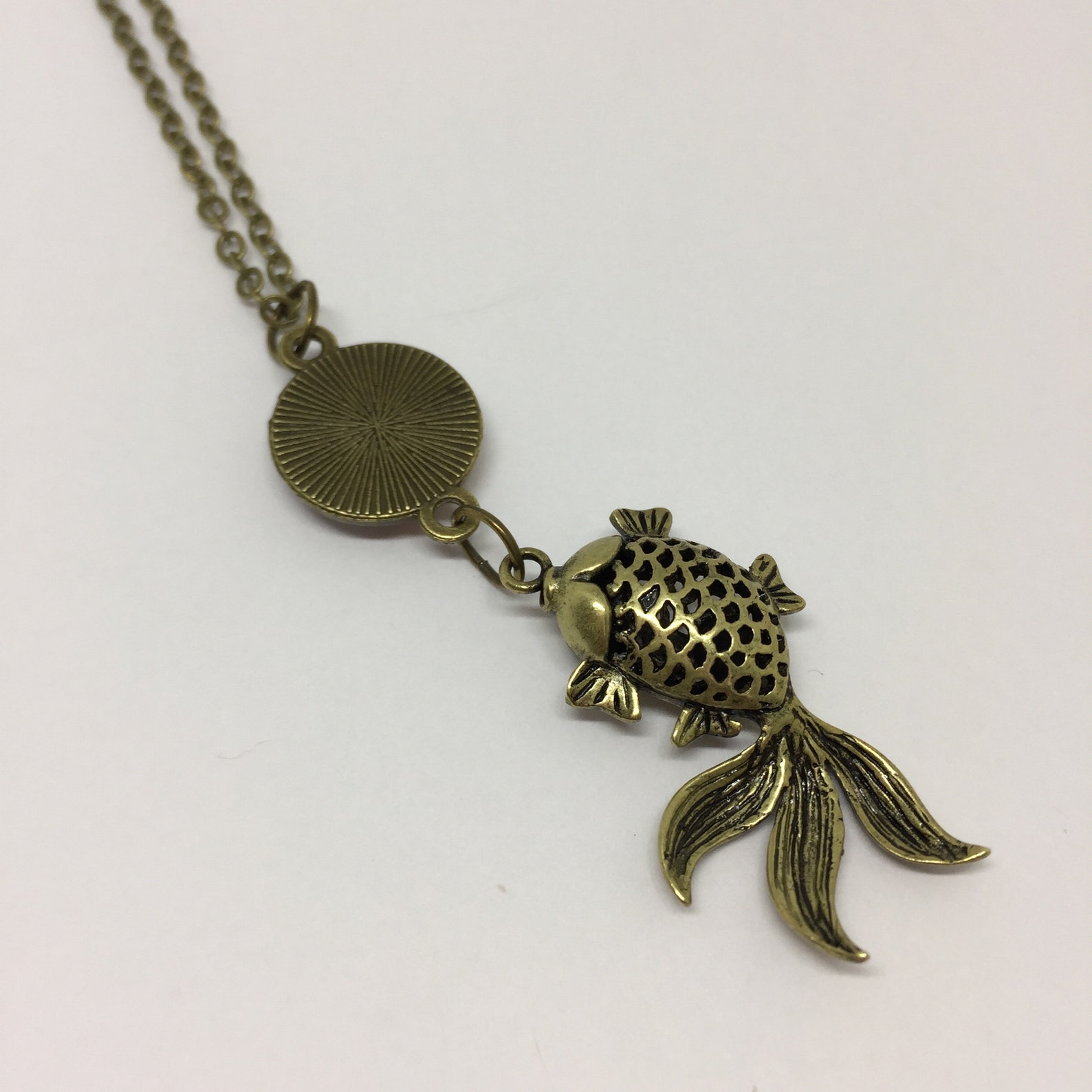 Koi Fish Necklace Pendantkoi Pendant With Orange Scaleskoi - Etsy