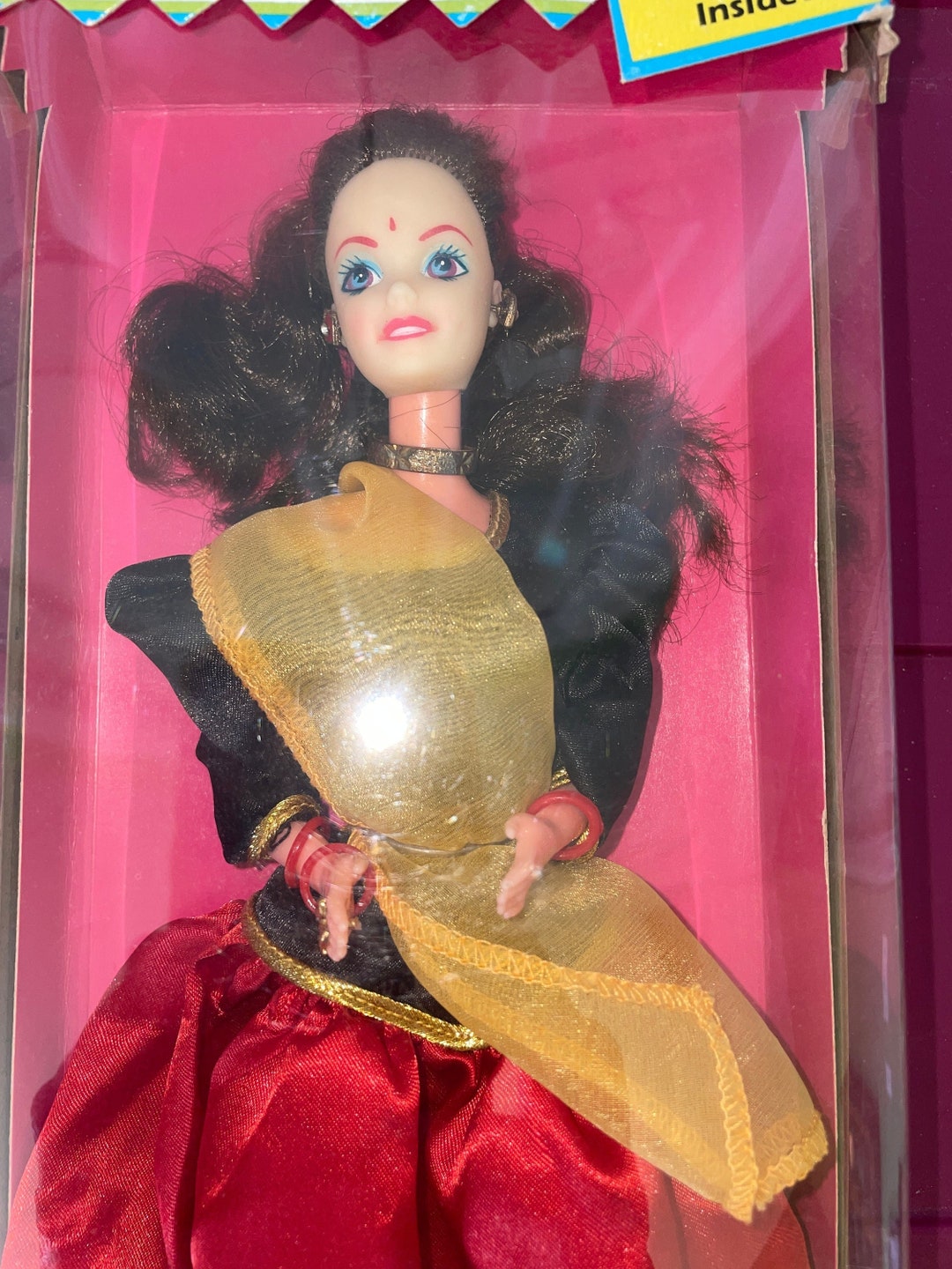 Barbie in India Gold Sari - Etsy