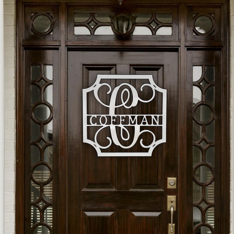 Front Door Monogram - Etsy