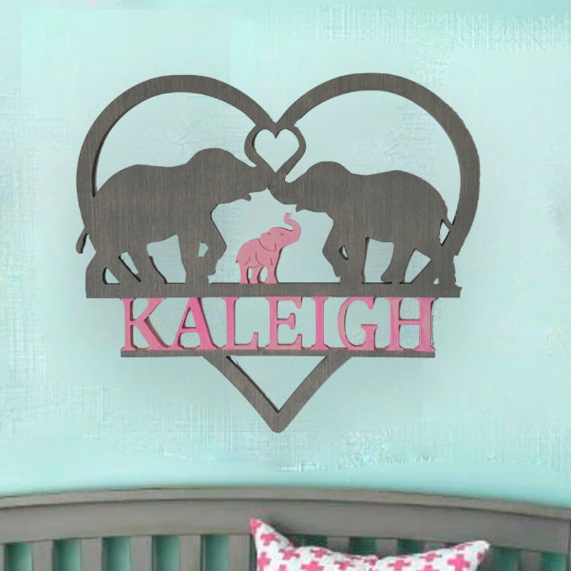 Elephant Wood Sign - Etsy