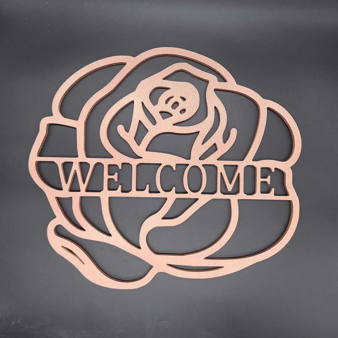 Wooden Rose Name Sign - Etsy