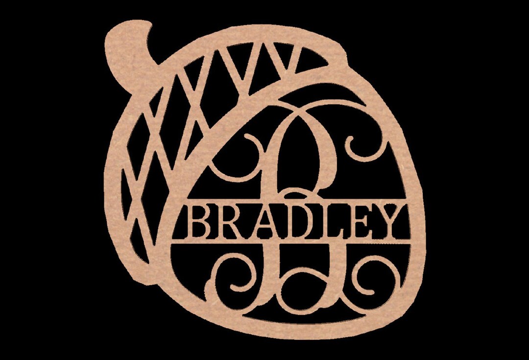 Acorn Name Sign - Etsy