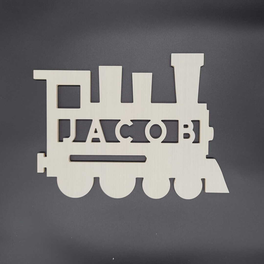 Wooden Train Engine Name Sign - Etsy