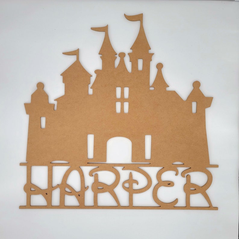 Fairy Tale Princess Castle Name Sign - Etsy