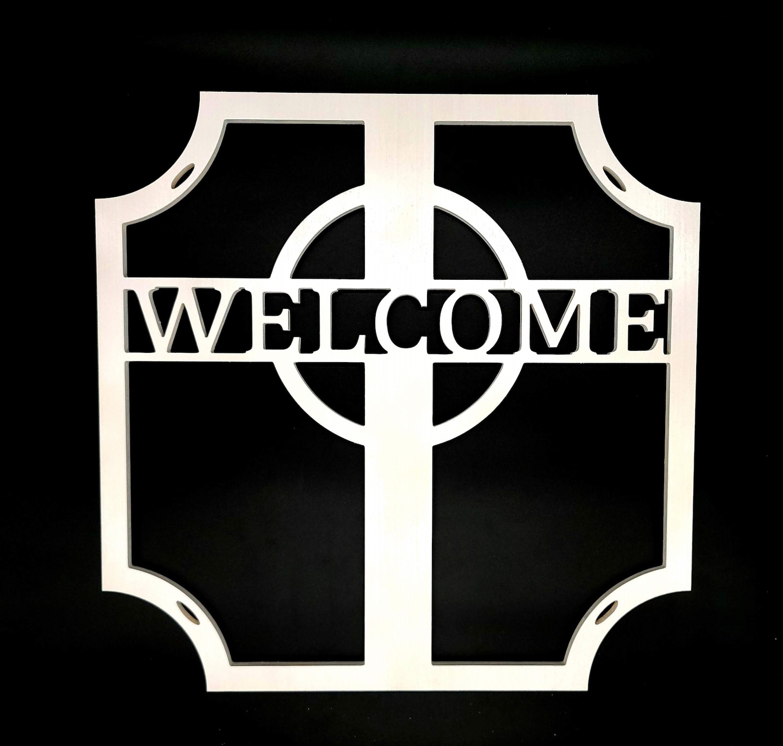 Cross Welcome Sign | Etsy