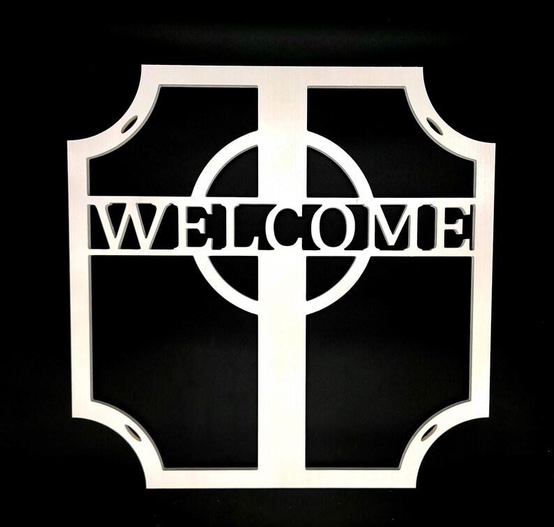 Cross Welcome Sign - Etsy