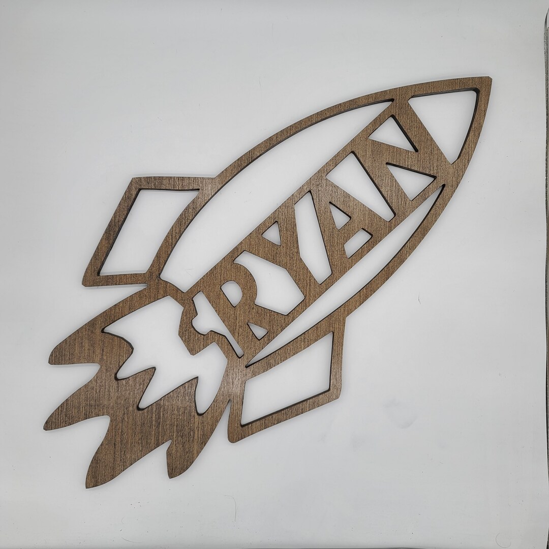 Rocket Name Sign - Etsy