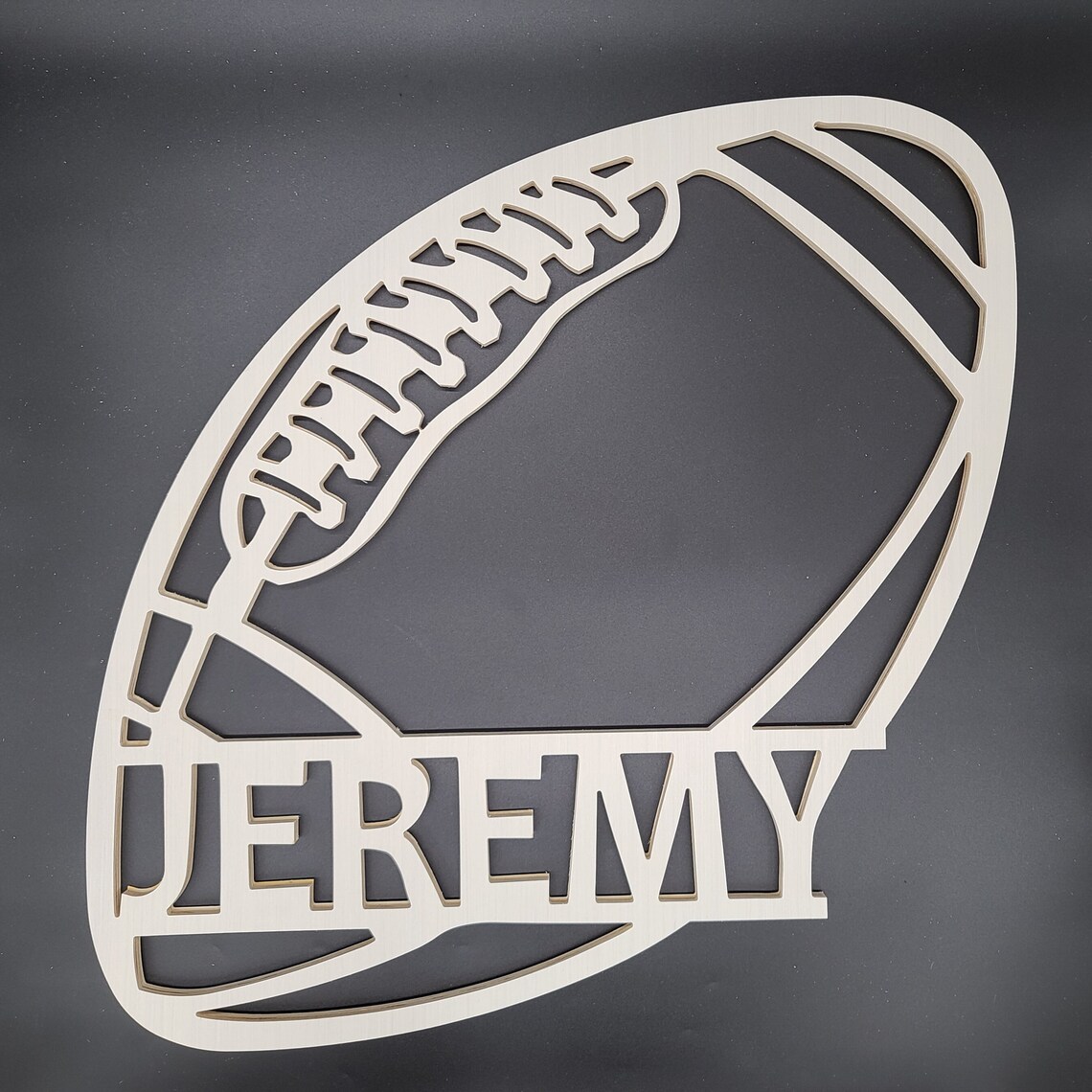 Wooden Football Name Sign - Etsy
