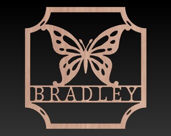 Butterfly Layered Wall Art Butterfly Sign Gift Custom Fine - Etsy