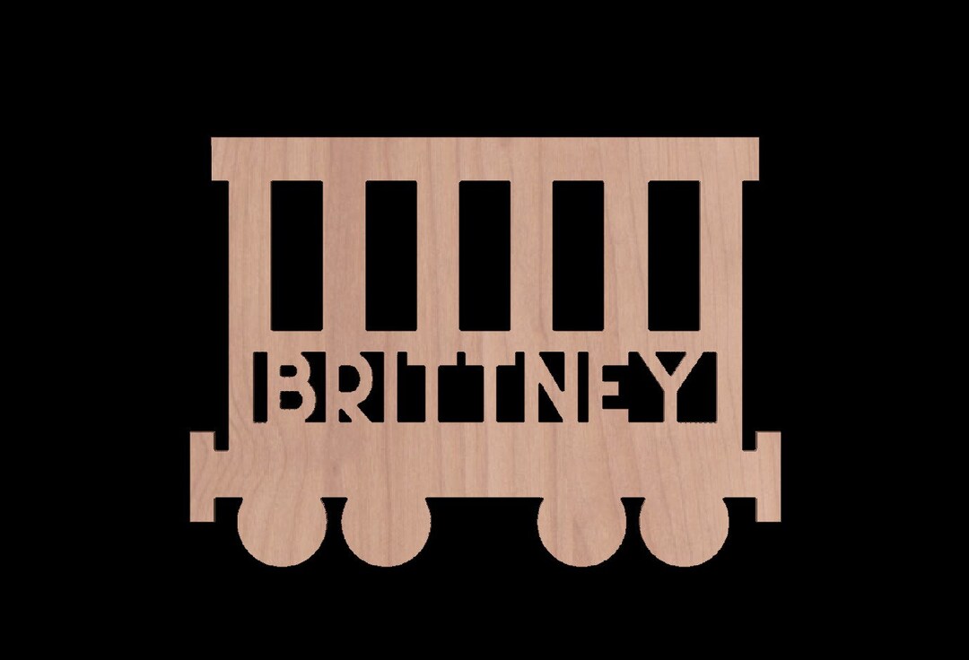 Wooden Passenger Car Name Sign - Etsy