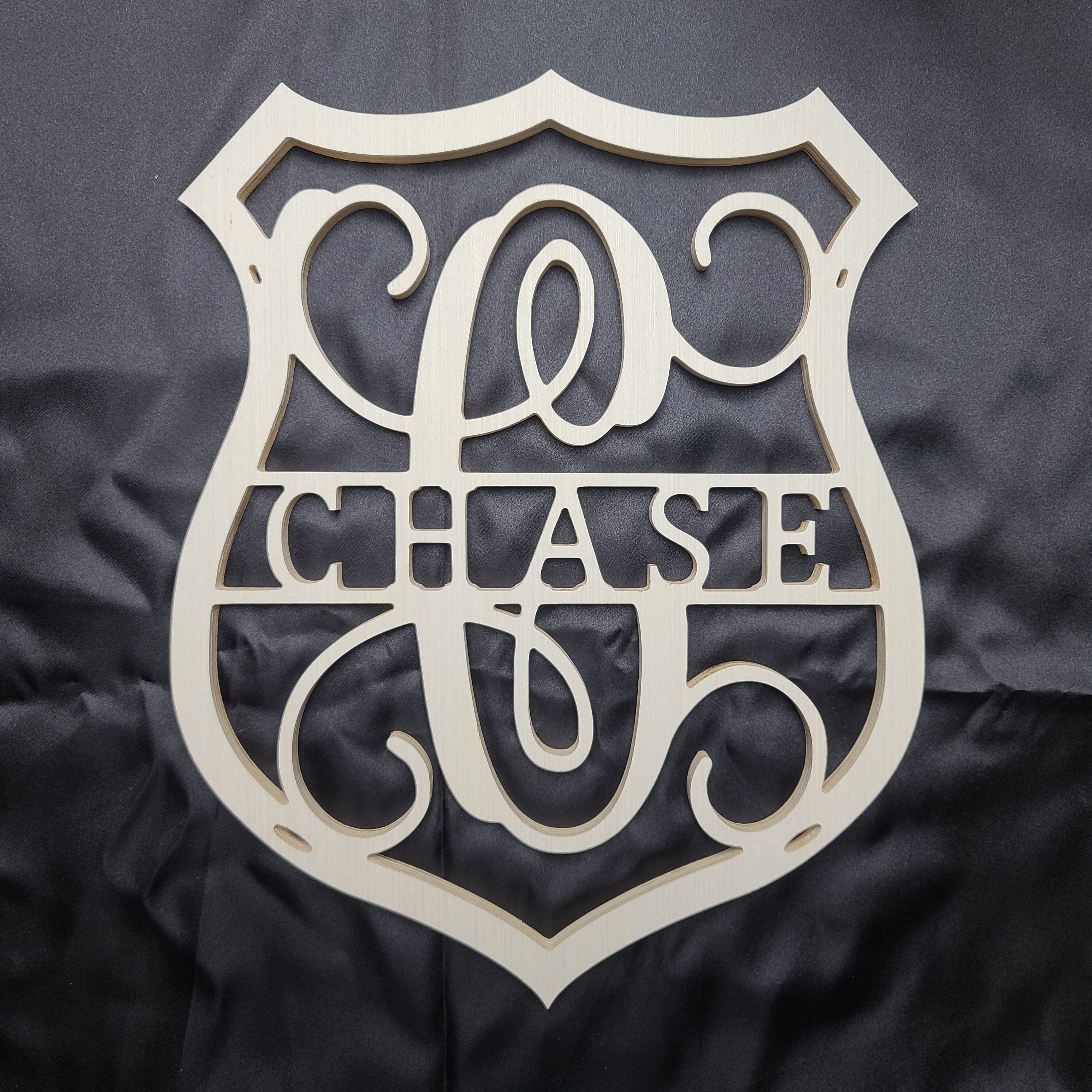 Thin Blue Line Monogram Wall or Door Decor | Etsy