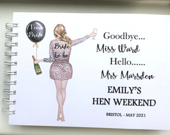 Personalised Hen Party Keepsake Album - Etsy UK