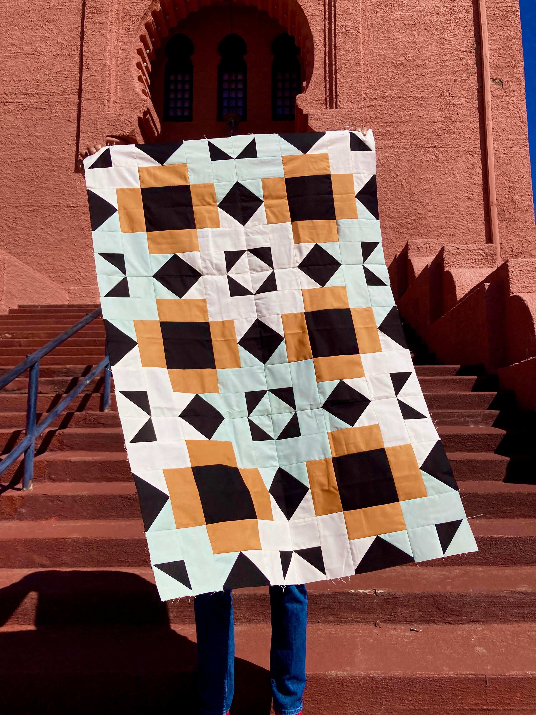 Petal Points PDF Quilt Pattern Modern Quilt Contemporary - Etsy