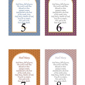 Hail Mary Prayer Print, Virgin Mary Prayer, Mother of God Poster ...