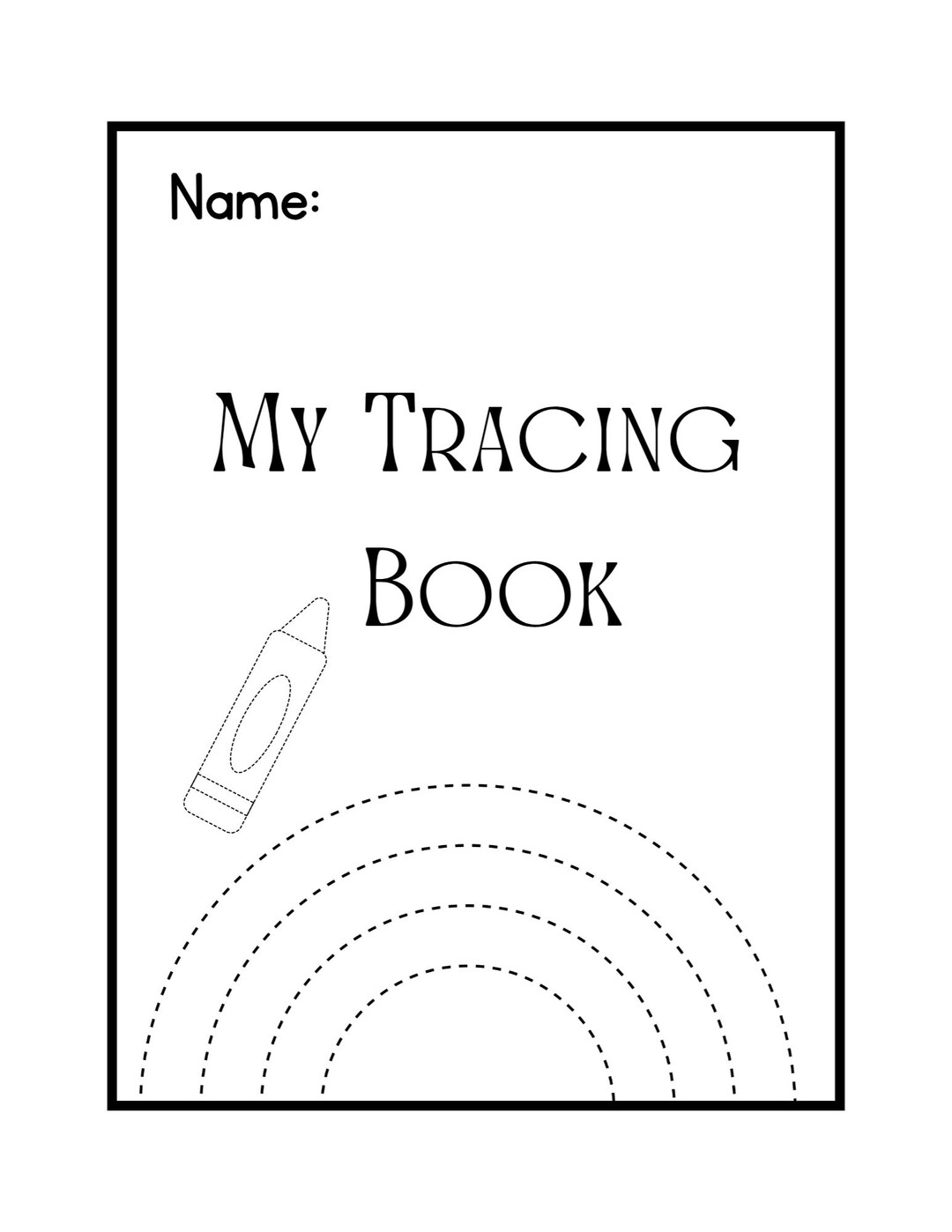 My Tracing Book - Etsy