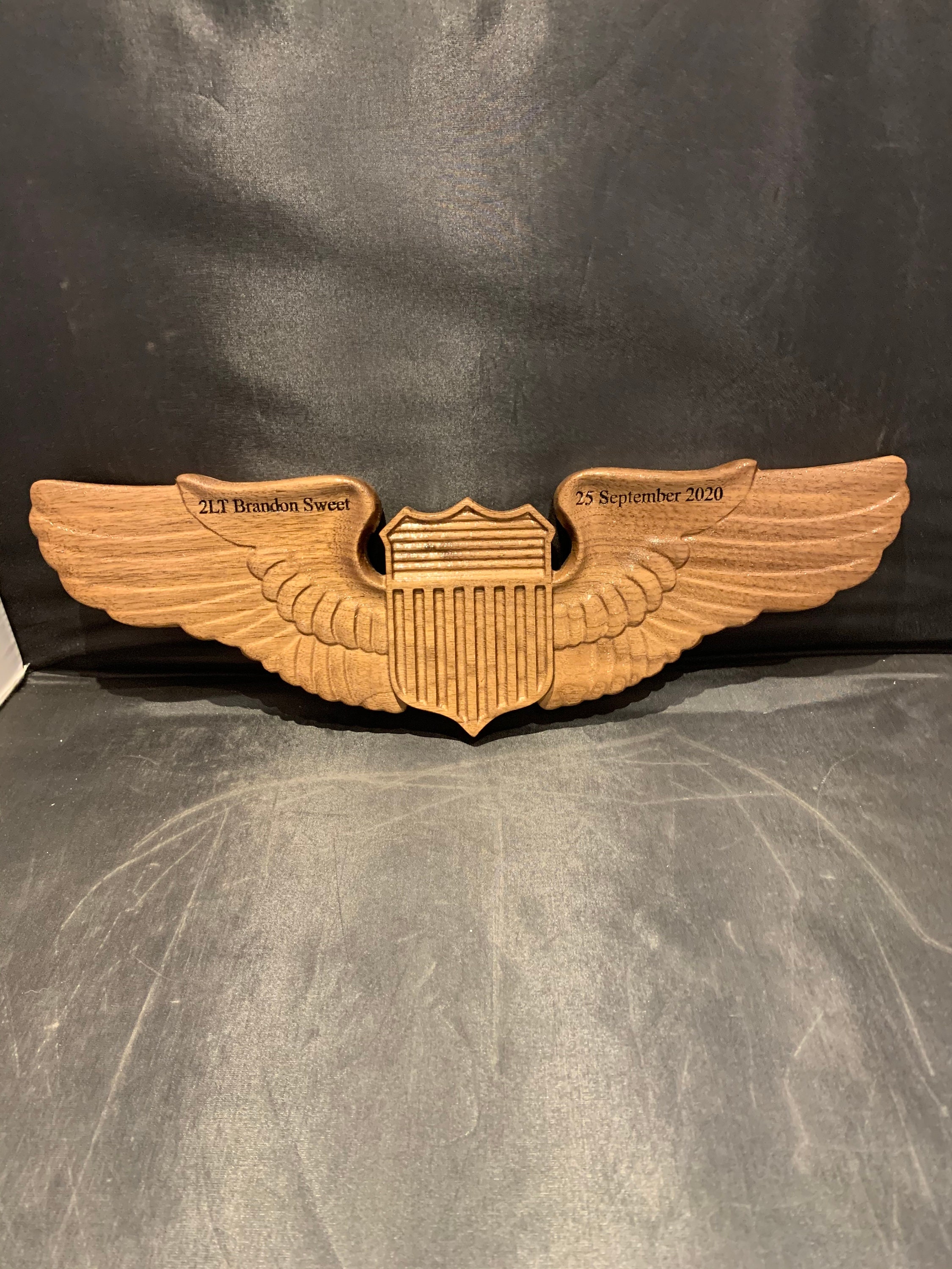 USAF Pilot Wings Your Choice of Wood Style and Size United | Etsy