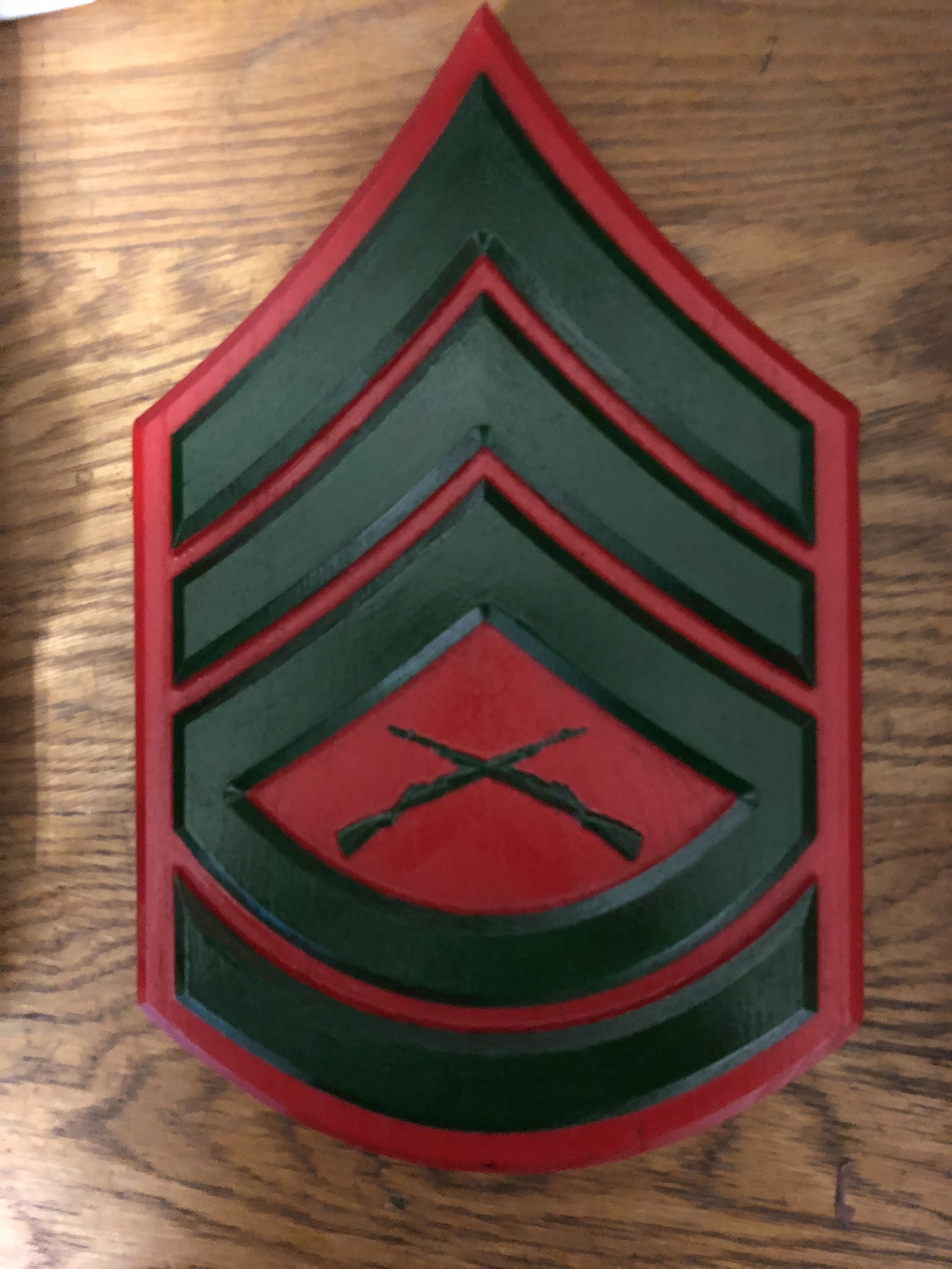 USMC Gunnery Sergeant Plaque E-7 Approx 11x7 United States | Etsy