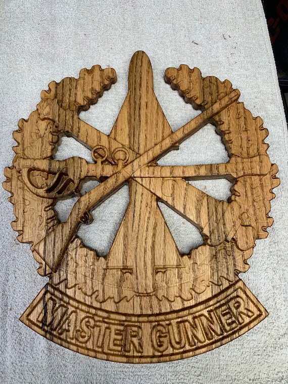 Master Gunner Badge 13 your Choice of Wood - Etsy
