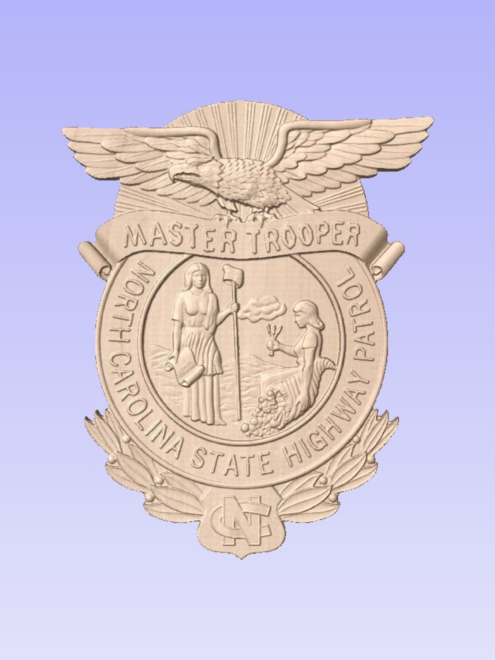 NC Highway Patrol North Carolina Highway Patrol 3D Plaque | Etsy